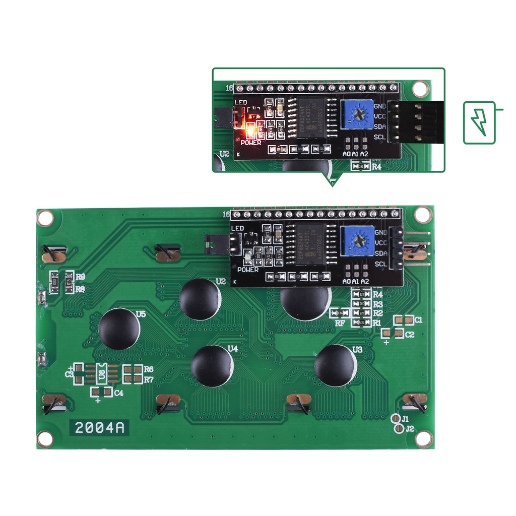 Smraza 2004 LCD Display Module (20 Characters x 4 Lines) Compatible wi – smraza