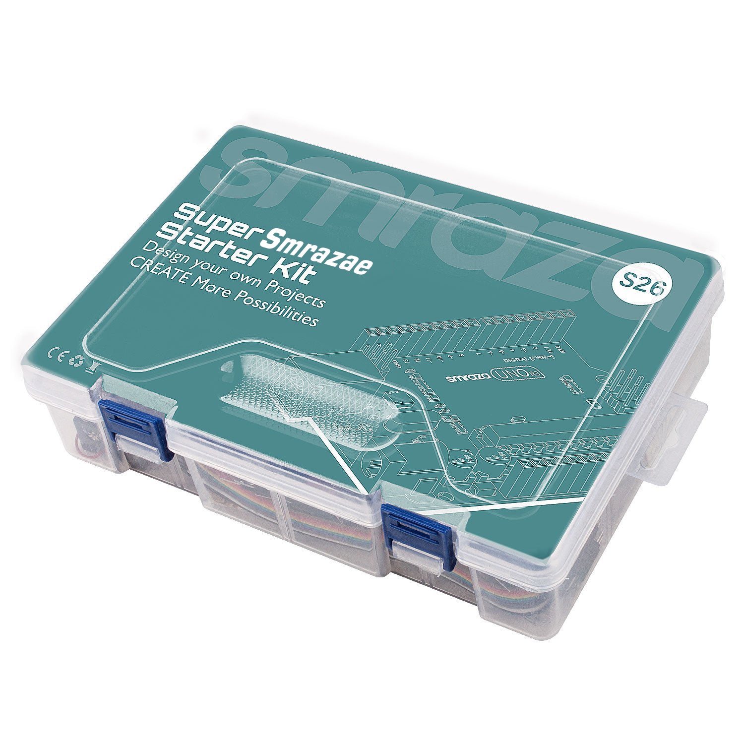 Smraza Super Starter Kit with Breadboard, Power Supply, Jumper Wires, – smraza