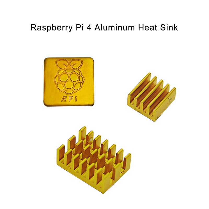 Raspberry Pi 4 Heat Sink 3pcs Aluminum Heatsink Radiator Cooling Kit C ...